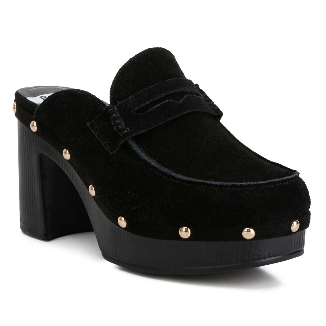 Suede Platform Clogs – London Rag India